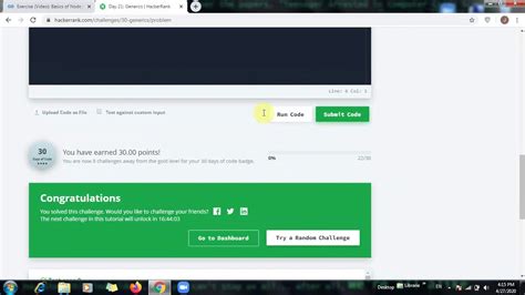 Day 21 Generics C 30 Days Of Code Hackerrank Youtube