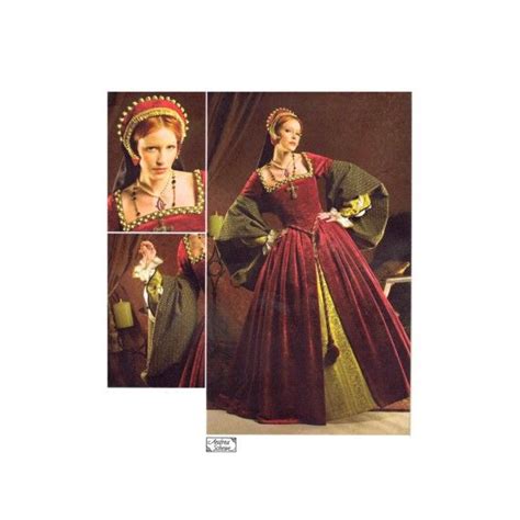 Misses Tudor Gown Dress French Hood Costume Simplicity 2589 Sewing