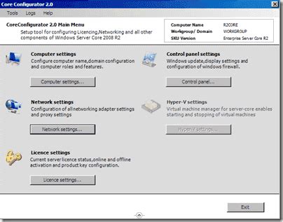 FREE Core Configurator 2 0 Powerful GUI For Windows Server R2 Server
