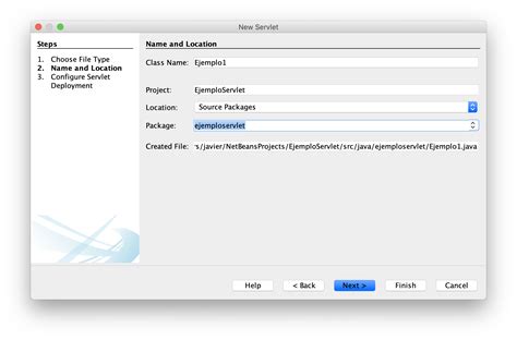 Creación de Servlets con NetBeans Sitio Web de Javier García Escobedo