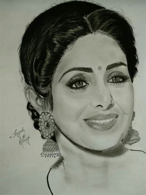 Pencil Drawing Of Film Actress Bestpencildrawing