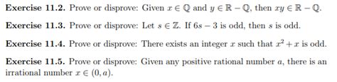 Solved Exercise 112 Prove Or Disprove Given X∈q And