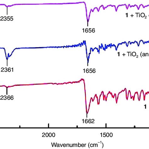 Ir Spectrum Of Conjugate 1 Only 1 Tio2 Anatase And 1 Tio2