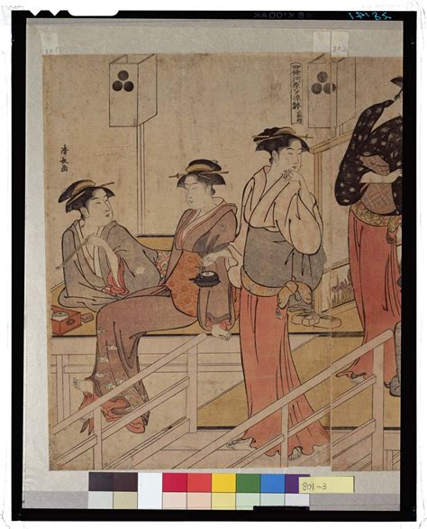 鳥居清長による無題の浮世絵