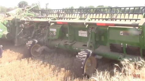 50 Years Of John Deere Combines Harvesting Wheat Tractor Wheat