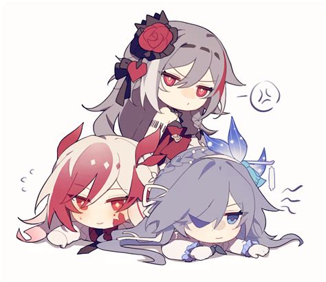 fu hua fu hua fu hua fu hua fu hua and 1 more honkai and 1 more drawn by haruka