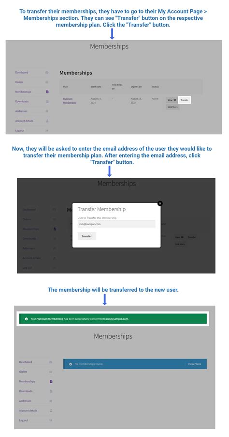 Membership Suite For Woocommerce Transferring Membership Plans To Other Users Documentation