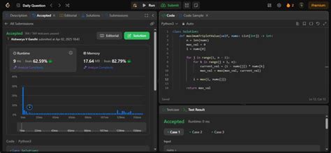 Leetcode Dailyquestion Python Maximumvalue Triplet Array Python