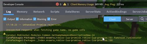 Long Unhandled Promise Rejection Warning Gets Spammed In My Playtest