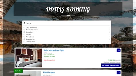 Github Francescabambozzi Hotels Booking Hotels Booking React App