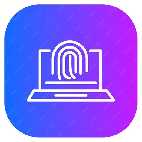 Premium Vector Fingerprint Database Vector Illustration