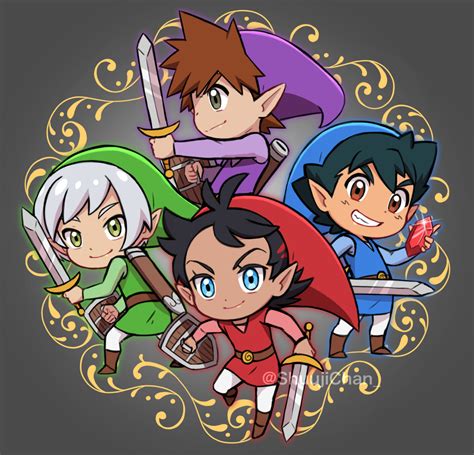 Link Ash Ketchum Goh Toon Link Gary Oak And 1 More Pokemon And 4