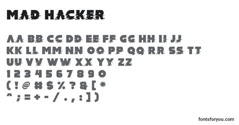 Mad Hacker Font Download For Free Online