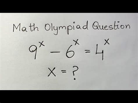 A Nice Chinese Olympiad Exponential Problem You Should Be Able To Solve It Math Olympiad