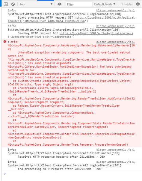 Security Option Produced Runtime Error On Page Edit Blazor Webassembly Radzen