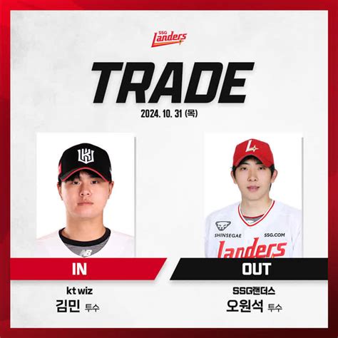 Ssg 정상급 불펜투수 김민 얻었다 Kt에 오원석 내줘