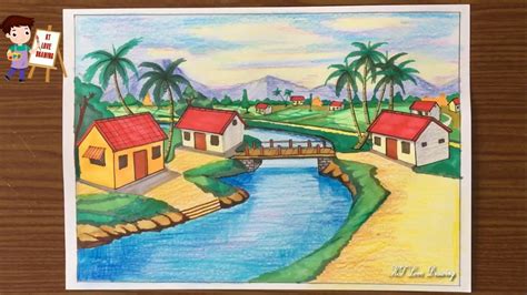 Vẽ Không Gian Trong Hội Họa Cách Thể Hiện Không Gian Theo Luật Xa Gần Ngôi Nhà Trong Tranh