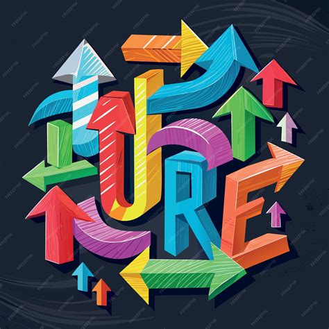 Premium Vector Colorful Wooden Alphabets Arrage Word Future With