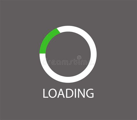 Loading Icon Flat Design Vector Stock Vector Illustration Of Modern Computer 266478459