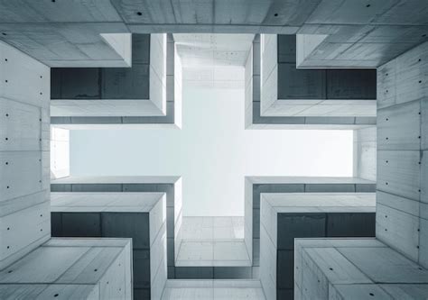 Premium Photo Geometric Shapes Concrete Structure