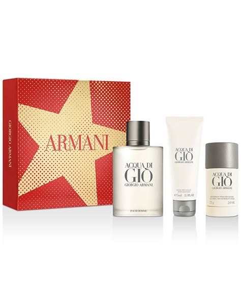 Giorgio Armani Mens 3 Pc Acqua Di Giò T Set And Reviews All