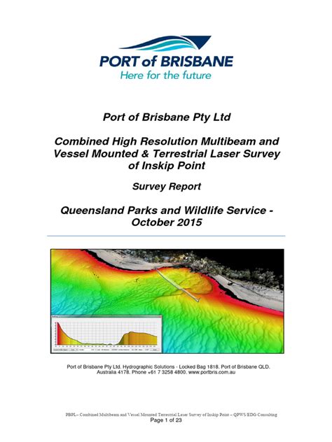 Inskip Sonar Report Pdf Surveying Latitude