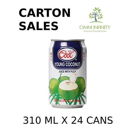 Ice Cool Coconut 310ml Can Drinks Carton Sales 24 Cans Per Carton
