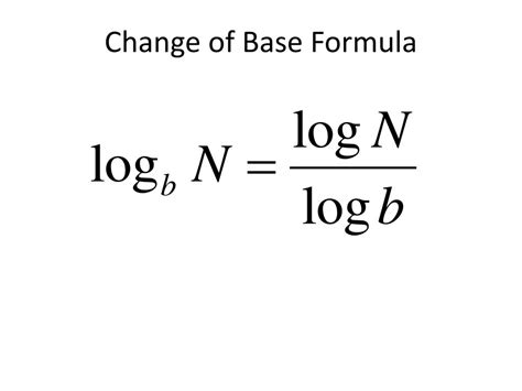 PPT Exponentials Without Same Base And Change Base Rule PowerPoint Presentation ID 3246367