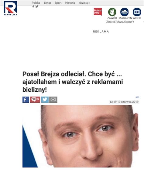 Krzysztof Brejza chce walczyć z reklamami bielizny Redaktor Telewizji Republika najpewniej nie
