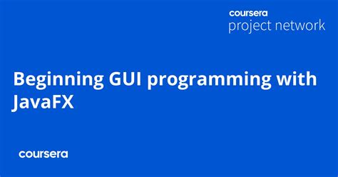 Beginning Gui Programming With Javafx Coursya