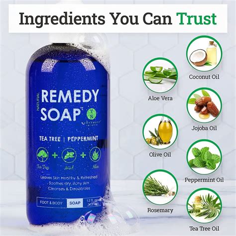 Truremedy Naturals Remedy Soap Tea Tree Oil Antibacterial Body Soap