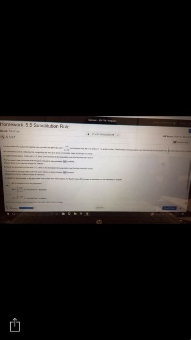 solved homework 5 5 substitution rule