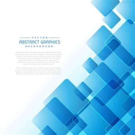 Free Vector Abstract Background With Blue Square Shapes