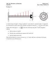 ME323 Fall2023 HW07 Solution Pdf ME 323 Mechanics Of Materials Fall