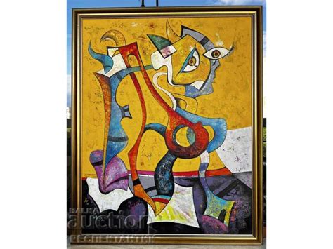 ОГРОМНА УНИКАЛНА КАРТИНА ДОЛЦИНЕЯ МАСЛО ЦВЯТКО ЦВЕТКОВ Живопис Изкуство Музика Balkanauction