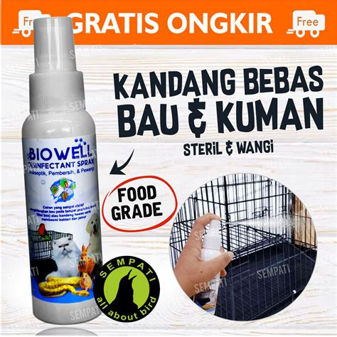 Jual Biowell Biowel Disinfektan Kandang Kucing Anjing Burung Penghilang