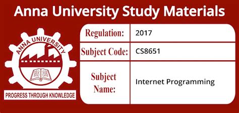 Pdf Cs8651 Internet Programmingip Notes Question Banks And
