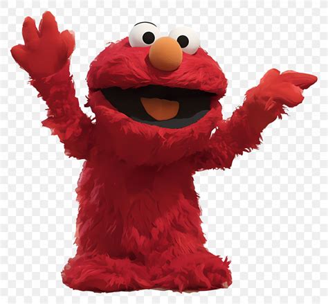 Elmo Red Furry Cartoon With Open Arms Png 3900x3616px Elmo