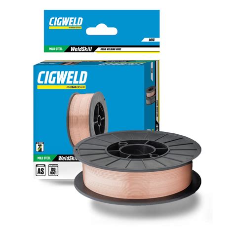 Cigweld WeldSkill Solid Mild Steel Wire 0 8mm X 0 9kg Roll WS0908