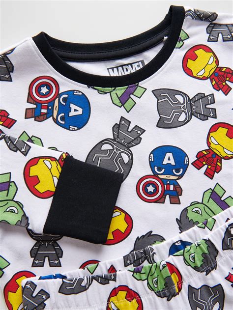 Reserved - Dwuczęściowa piżama Marvel - Biały - Ceny i opinie - Ceneo.pl