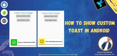 How To Show Custom Toast In Android Example Toast Message Android
