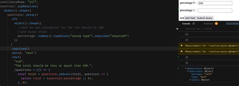 Yup Array Fields Using The Test Method Are Missing In V7 Formstate