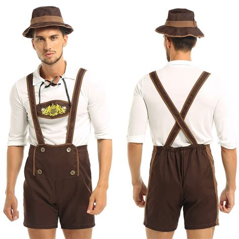 Men Bartenders Costume Cosplay Outfits For Halloween Masquerade Party