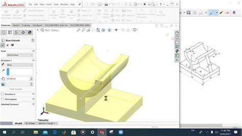 Solidworks Lecture 4 Exercise 2 Youtube