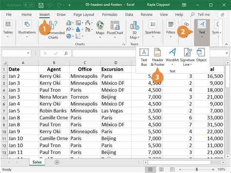 Where Is The Header In Excel