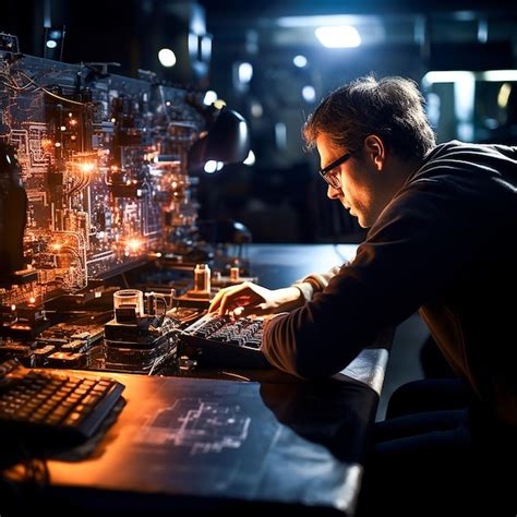 Premium Photo Photo Business Person Analyzing Data From Computer