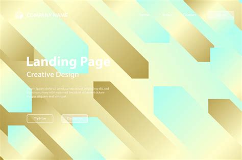 방문 페이지 템플릿 기하학적 모양의 추상적 인 디자인 트렌디 한 베이지 색 그라데이션 가상현실에 대한 스톡 벡터 아트 및 기타 이미지 Istock