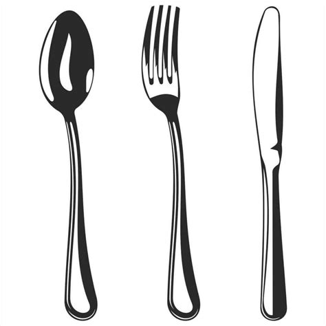 Kitchen Utensils Clipart Black And White 10 Free Cliparts Download
