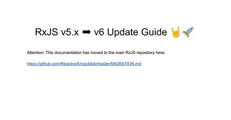 Rxjs V5x V6 Update Guide Rnode