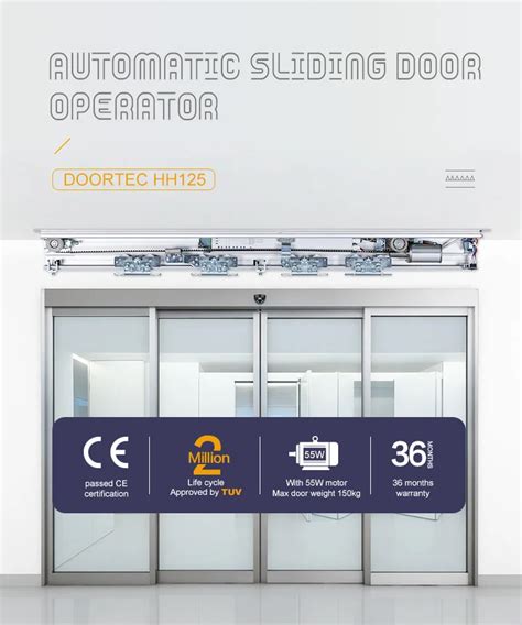 HH125 Automatic Sliding Door With Circular Motor For Hotel